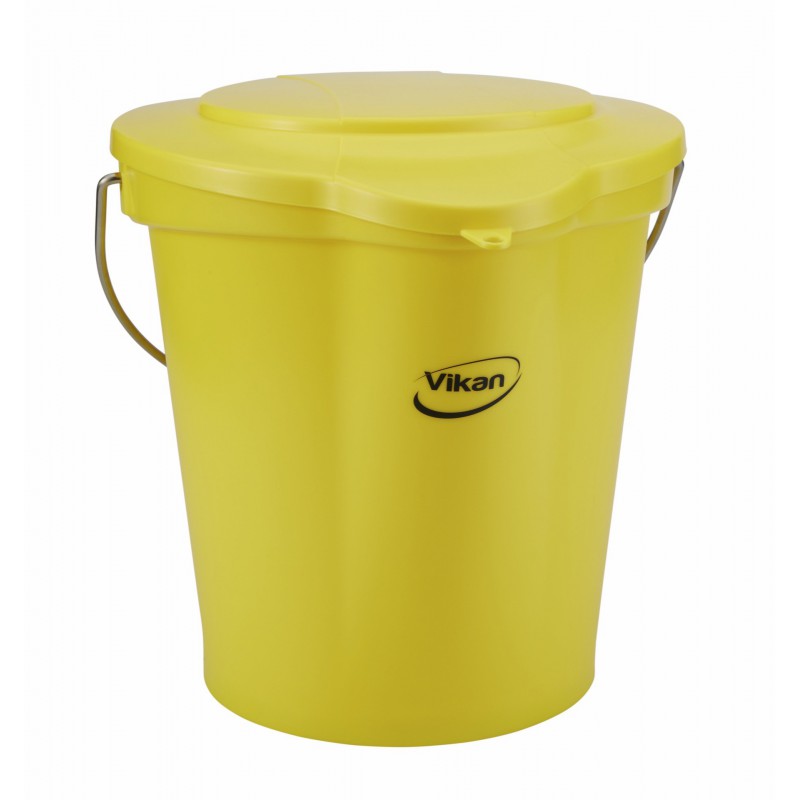 Seau gradué, bec verseur Vikan, 12 L, Jaune 56866