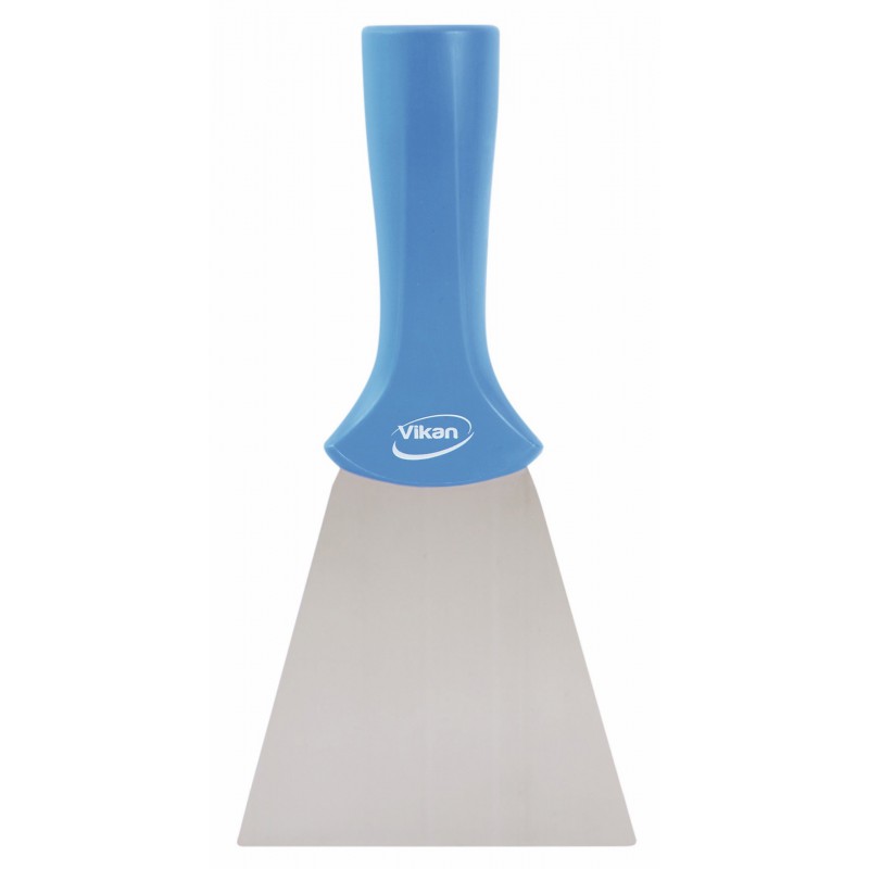 Grattoir lame inox à pas de vis Vikan, 100 mm, Bleu 40113