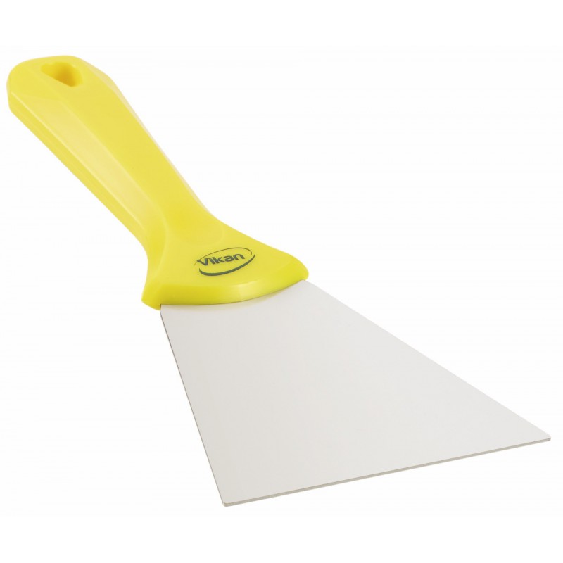 Grattoir à main lame inox Vikan, 100 mm, Jaune 40096